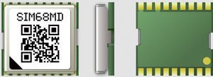 Módulo GNSS com antena ativa - SIM68V - SIMCom Wireless Solutions Ltd. - GPS / GLONASS / GALILEO