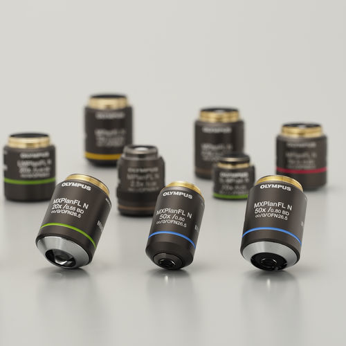 Objetiva de microscópio com zoom - MXPLFLN series - Evident - Olympus Scientific Solutions ...