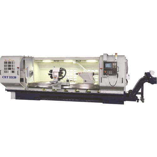 Torno CNC - CET series - SUN FIRM MACHINERY IND. CO., LTD. - horizontal / de 2 eixos / com mesa ...