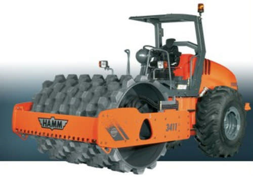 Rolo compactador monocilíndrico - 13 330 kg | 3411 P - HAMM AG - vibratório / articulado