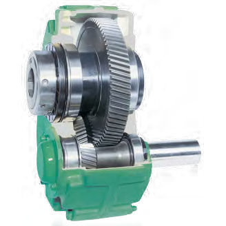 Redutor de engrenagens helicoidais - POULIBLOC - LEROY-SOMER - de eixos ...